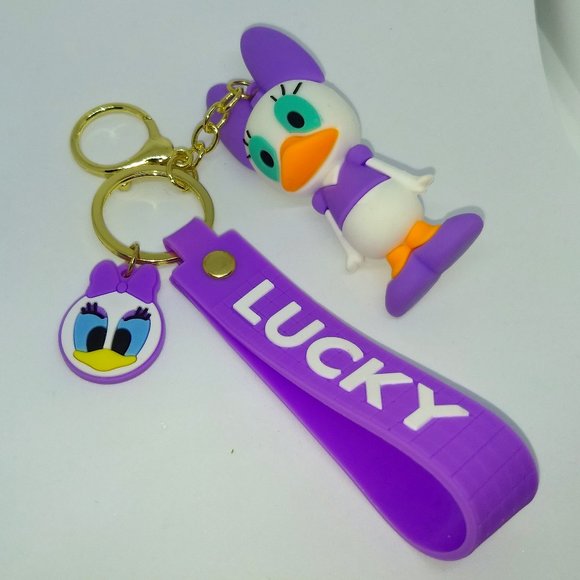 Accessories | Daisy Duck Keychain Cute Disney Key Tag Chain New | Poshmark